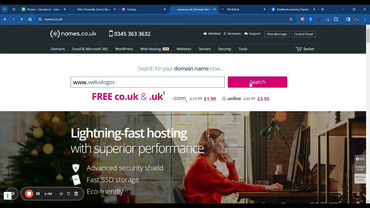 Step 3 - Your business domain name
