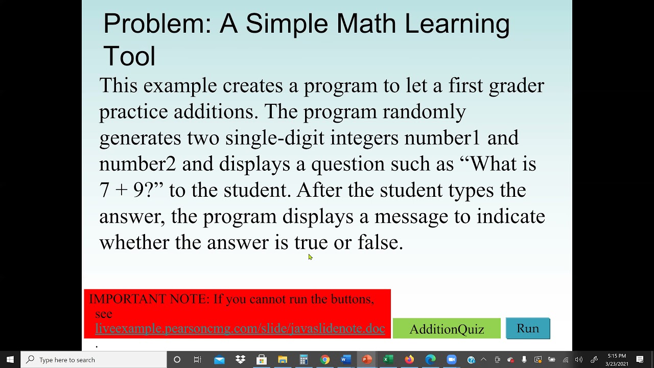 Java Selection Statement - if, if/else.  Java Code for Simple Math Learning Tool