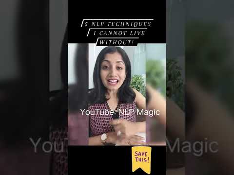 5 NLP techniques that I cannot live without β€οΈ |Seema Shenoy Manek | NLP Training in India