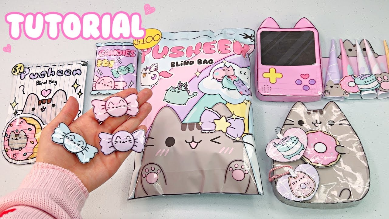 $1 VS $100 Pusheen Blind Bags Tutorial + Free Printable