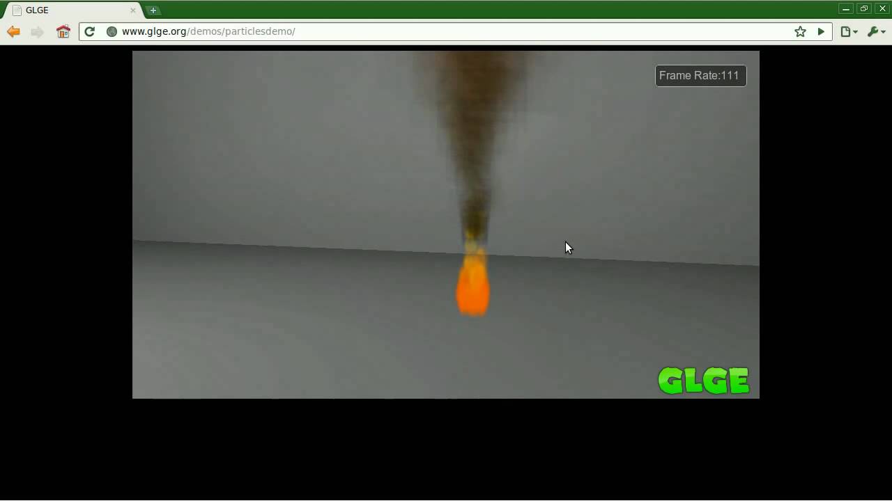 WebGL: Particles in GLGE