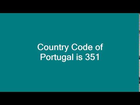 Country Code of Portugal is 351