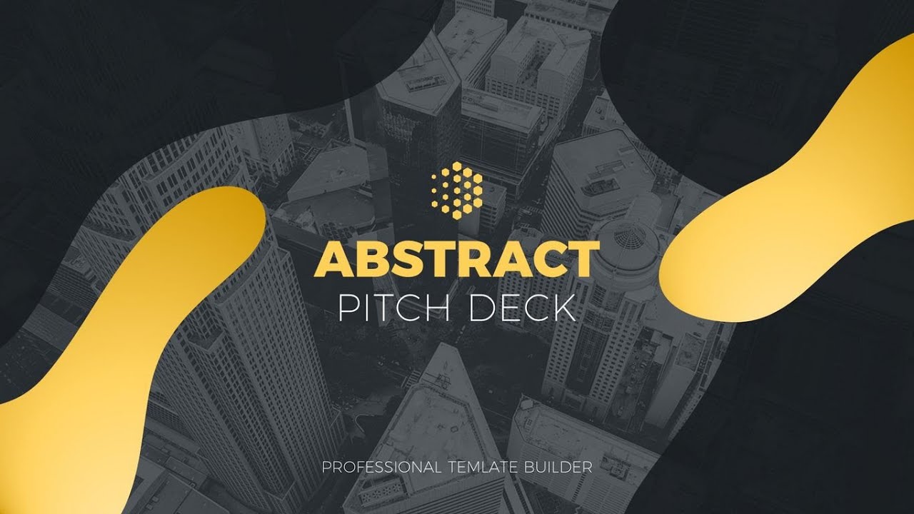Abstract Pitch Deck Animated Powerpoint Template