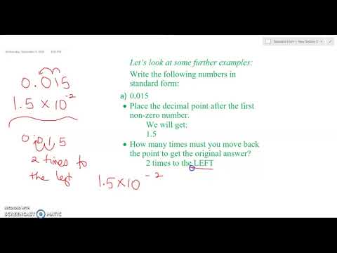 Standard Form Part 2 - Examples