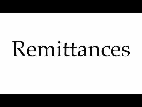 How to Pronounce Remittances