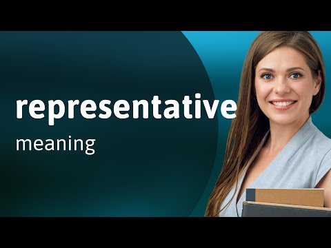 Representative | meaning of REPRESENTATIVE