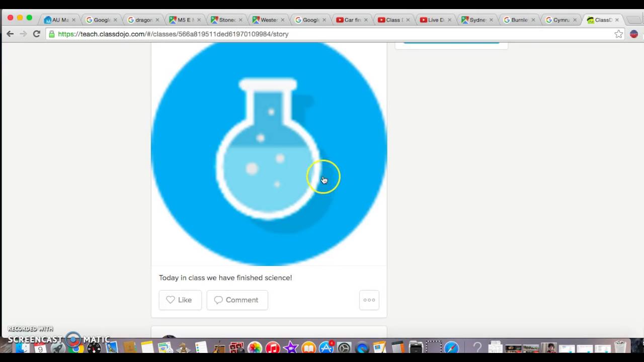 How to make class story posts in classdojo