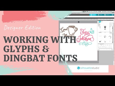 Working with Glyphs & Dingbat Fonts in Silhouette Studio