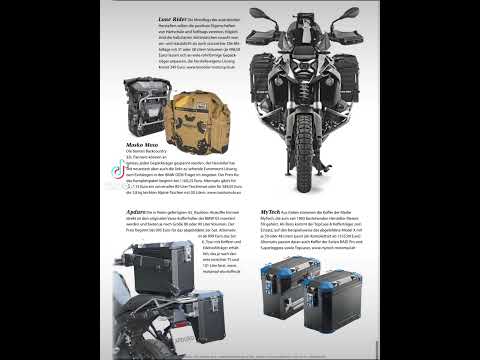Apduro in the biggest German motorbike magazin. #bmwgs #apduro #1300gs #rackless #bmwgs