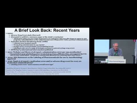 An Anesthesiologist’s Perspective on Labeling: The ASA Statement, USP Involvement and ASTM Standard