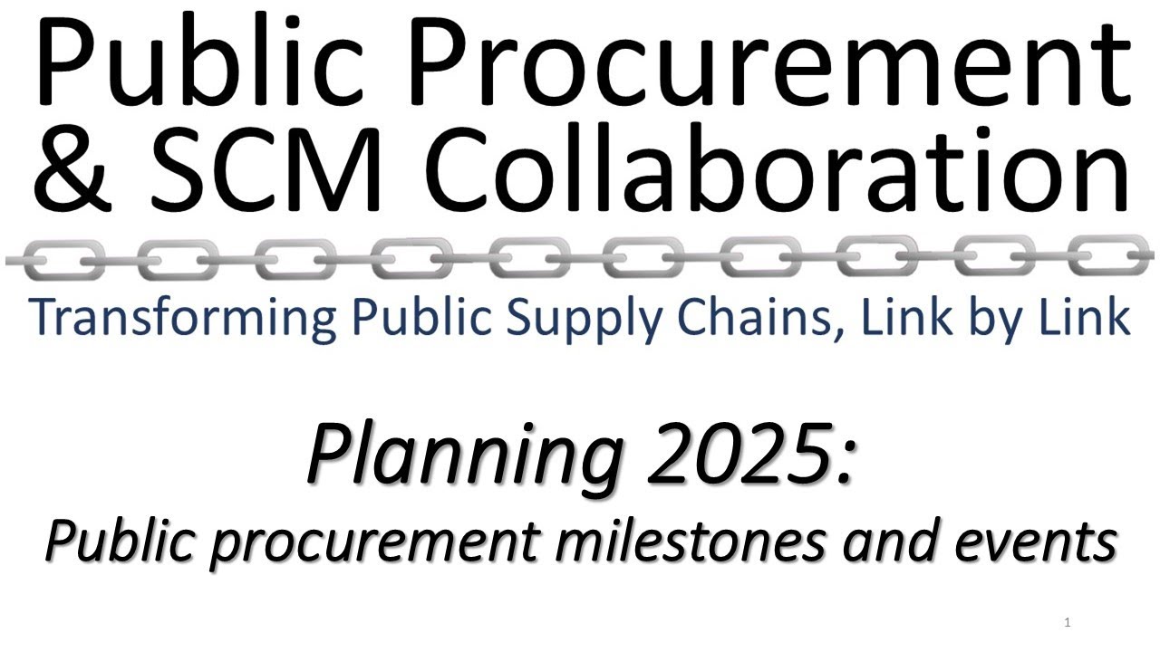 Planning 2025 - Public Procurement