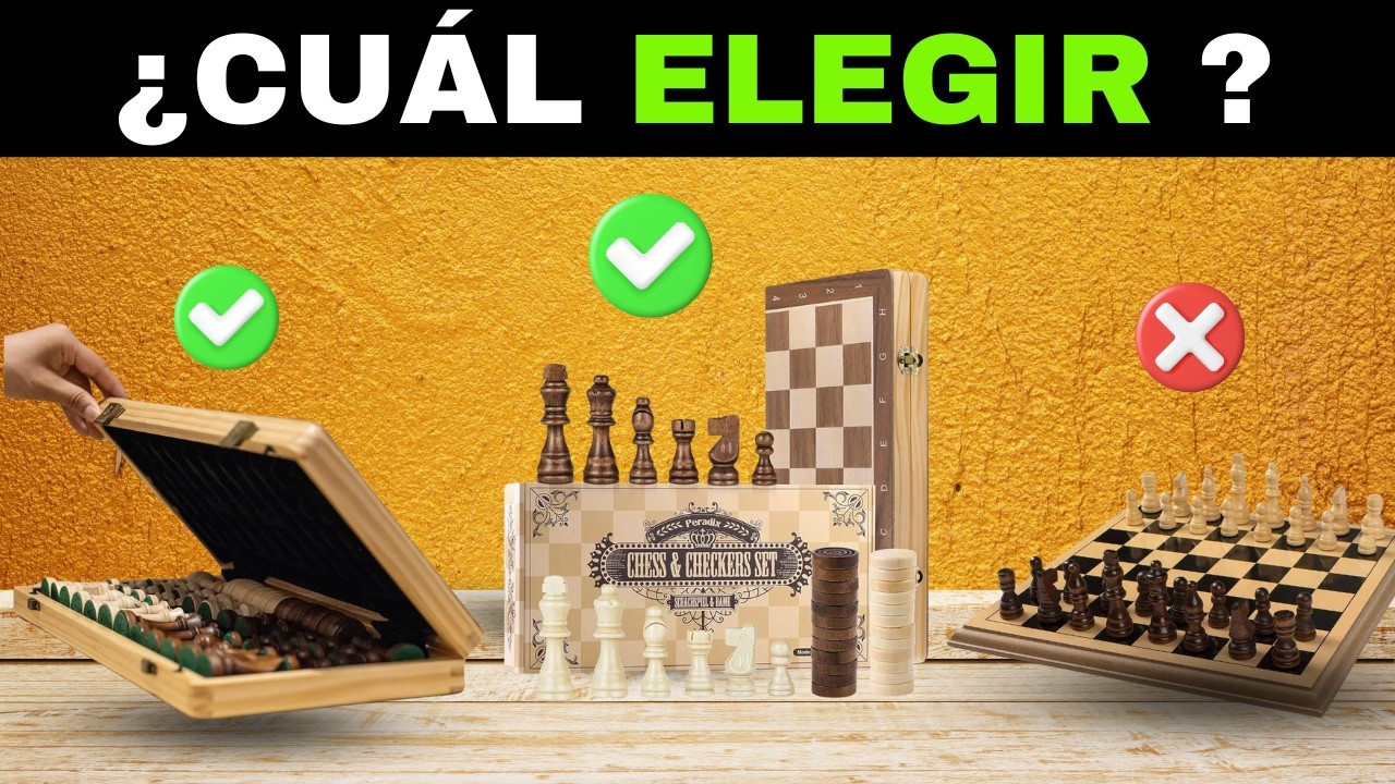 ✅ 7 Mejores Tableros de Ajedrez Calidad-Precio [2026] ♟️ de Madera, Magnéticos, Plegables