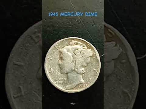 1945 MERCURY DIME! #old #numismatics #money #currency #collection #rare #history #silver #dimes