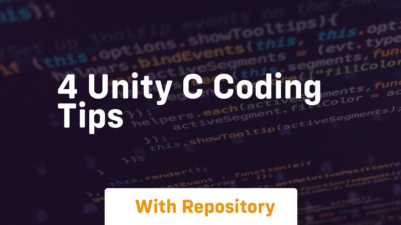 4 unity c coding tips