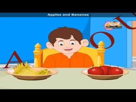 Apples N Bananas with Lyrics - Nursery Rhymeโฌ