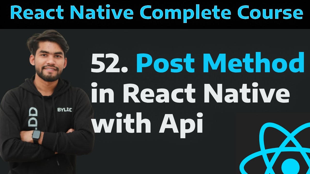 [52] Post API Method In React Native With JSON Server in React Native| Post API Method Fetch