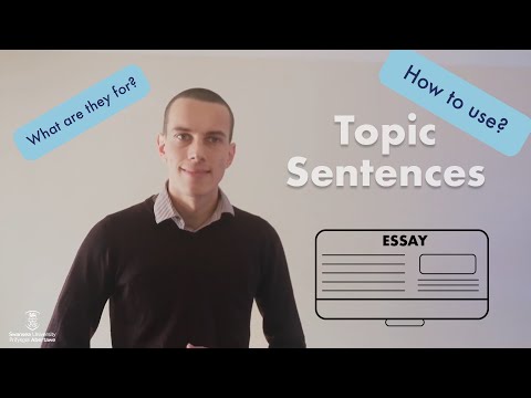 Amazing Essay Writing 2 โ Topic Sentences