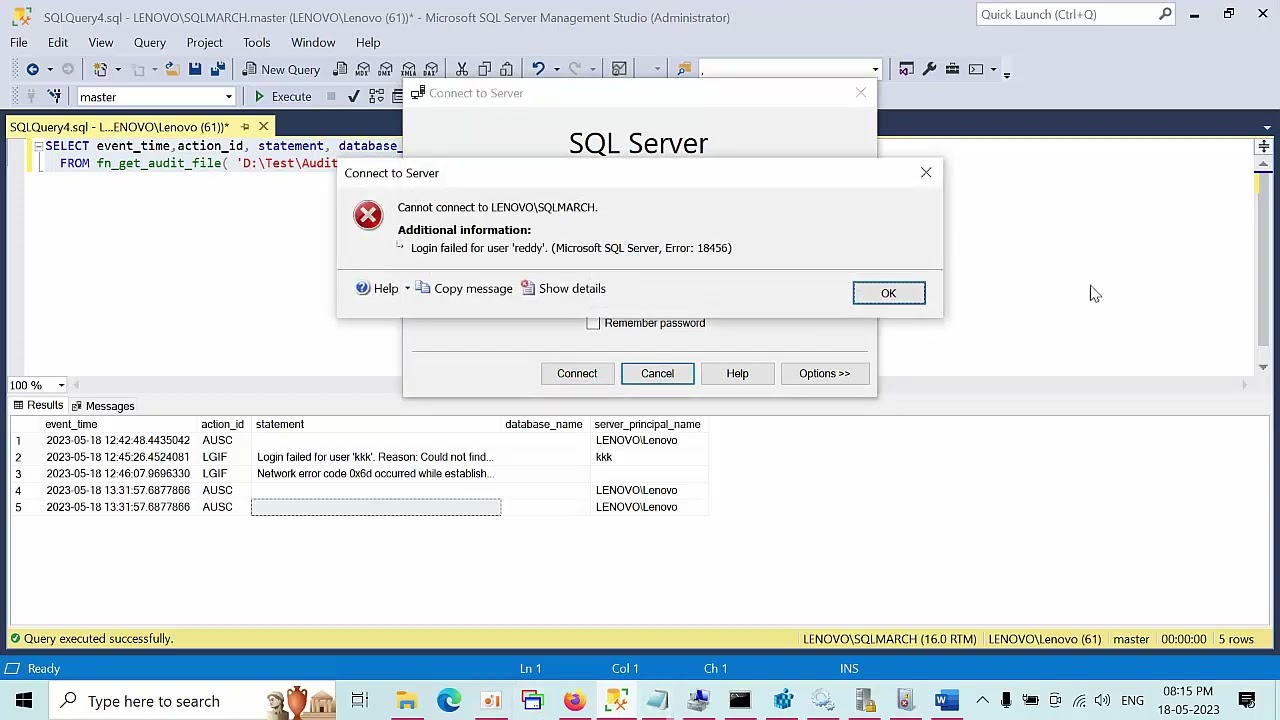 How To Configure SQL Server Audit Events To The Security Log