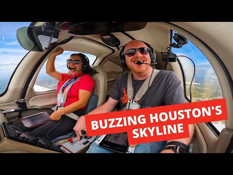 Flying my First Cirrus SR20 Cross Country! Houston to Galveston