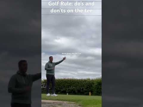 On the tee. Rules #golf #golfrules