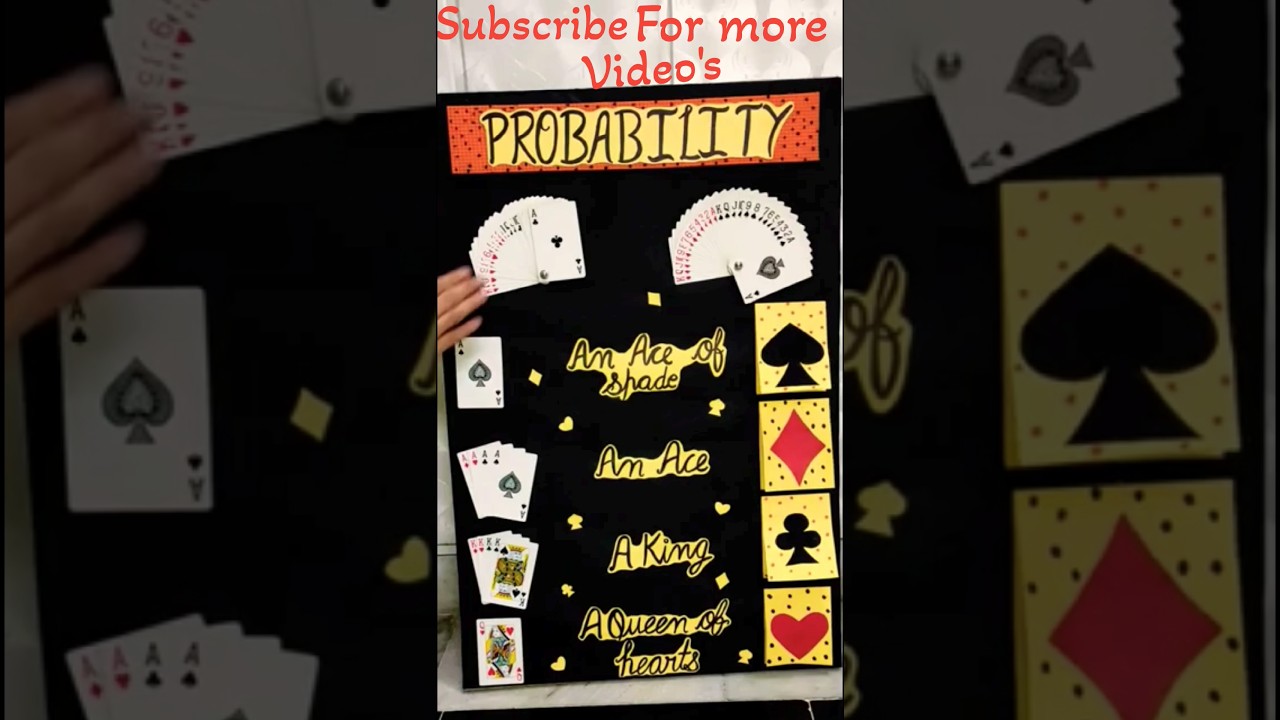 Maths working model | Working model on Probability | Probability project #shorts