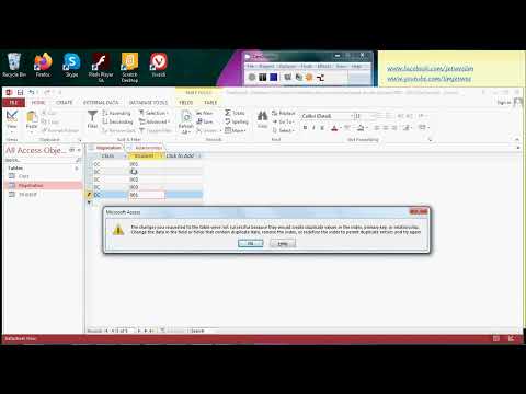 Create Composite Primary Key In Ms Access Database