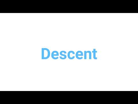 How to Pronounce descent #descent #english #words