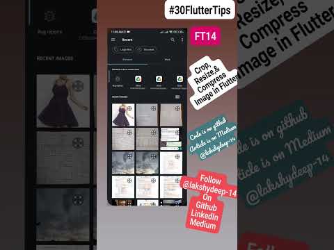 FT14 Crop, resize and compress Image In Flutter | #flutter #30flutterTips #lakshydeepVikram