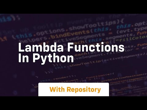 Lambda functions in python