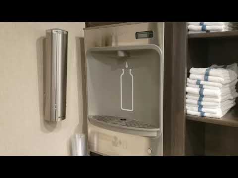 Elkay push-button water bottle filling station