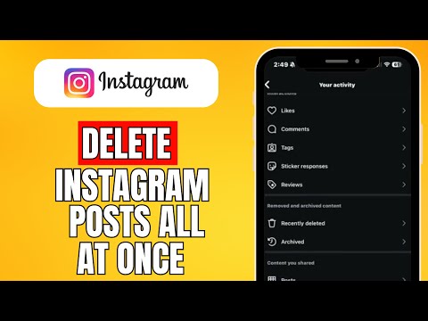 How To Delete Instagram Posts All At Once (2024) Easy Method