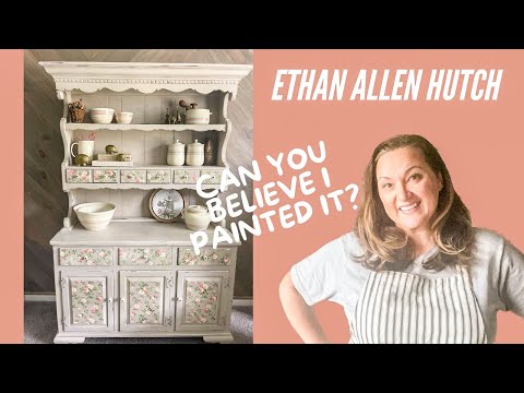 $80 Ethan Allen Hutch | Did I ruin it with paint?