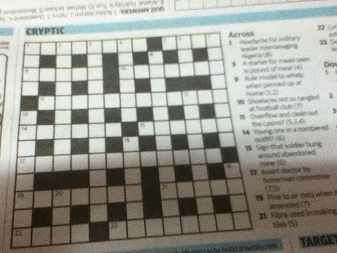 How to Solve Cryptic Crosswords - Tip 2: Two Word Angram Clues - Includes Examples - Tutorial