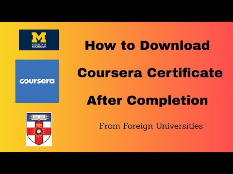 How to Download Coursera Certificate after completion