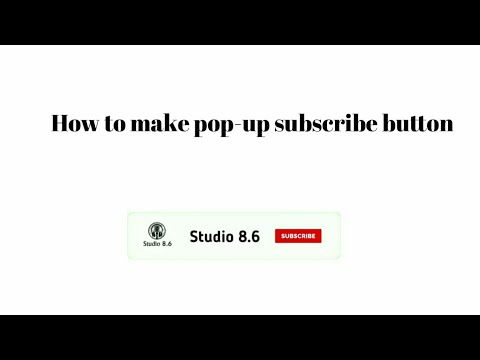 How to make pop-up subscribe button