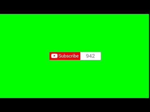 Subscribe Click Button Green Screen Animation #9