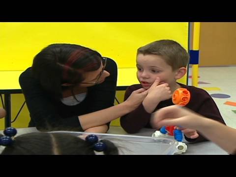 Teaching autistic children
