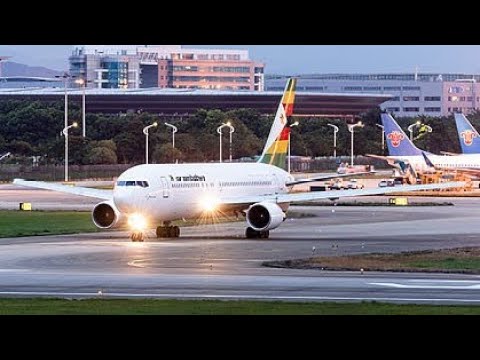 AIR ZIMBABWE TAKING OFF FOR UAE #airplane #airport #air #flyingbeast #win