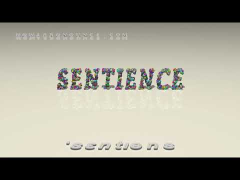 sentience - pronunciation