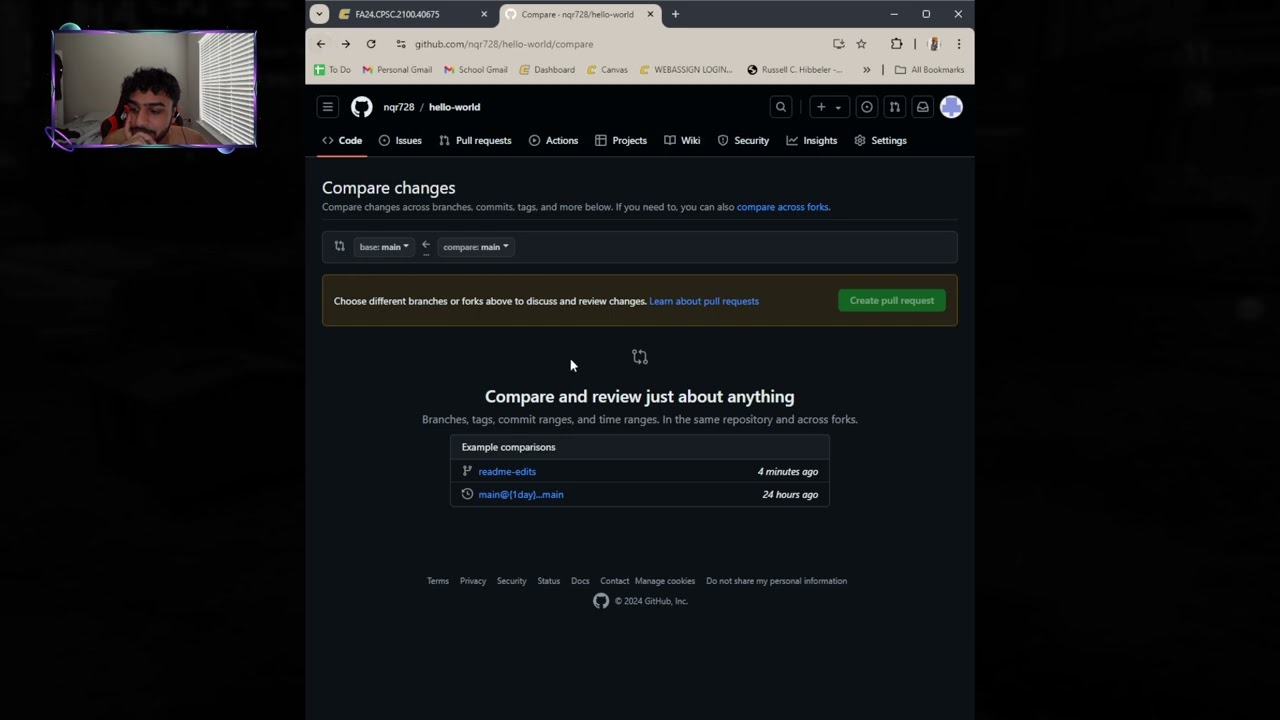 Assignment GitHub exercise, and screencast