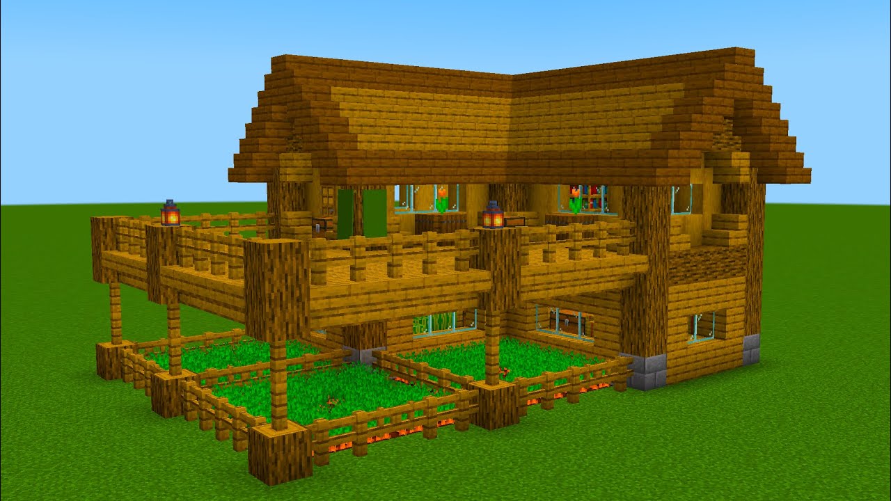 Minecraft - How to build a Fast Beginner House - Minecraft Builders