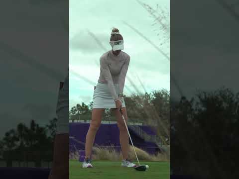 Nelly Korda testing the new TaylorMade Qi35 Max at the Grant Thornton Invitation