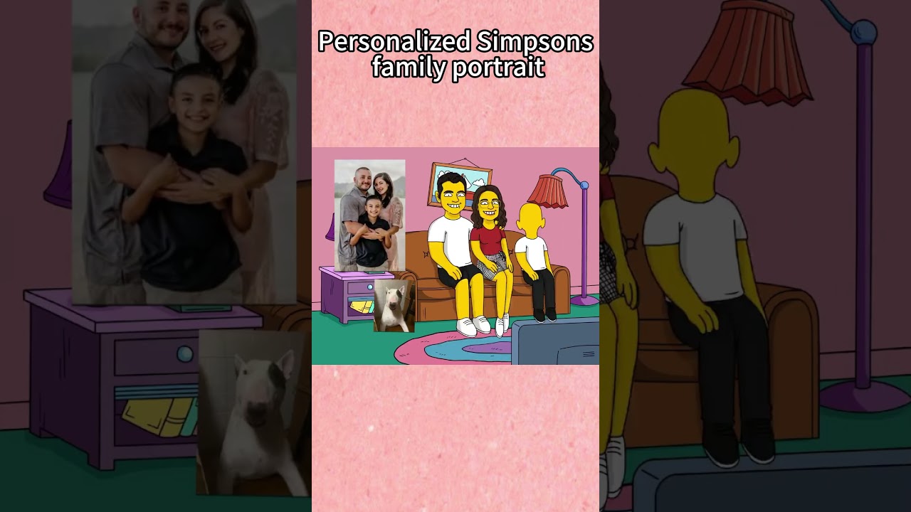 Etsy trending products👉Personalized Simpsons family portrait#etsysellingtips #simpsons #etsyseller