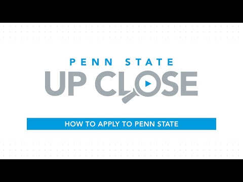 How to apply to Penn State