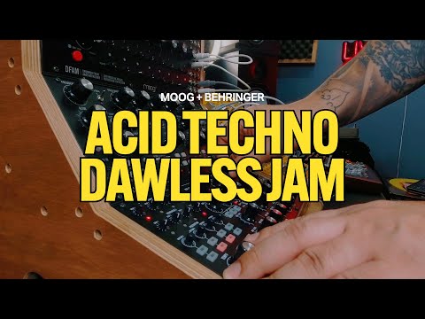 Acid Techno Dawless Jam | Moog + Behringer