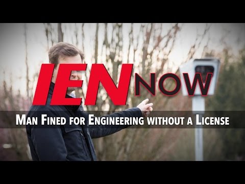 IEN NOW: Man Fined for Engineering without a License