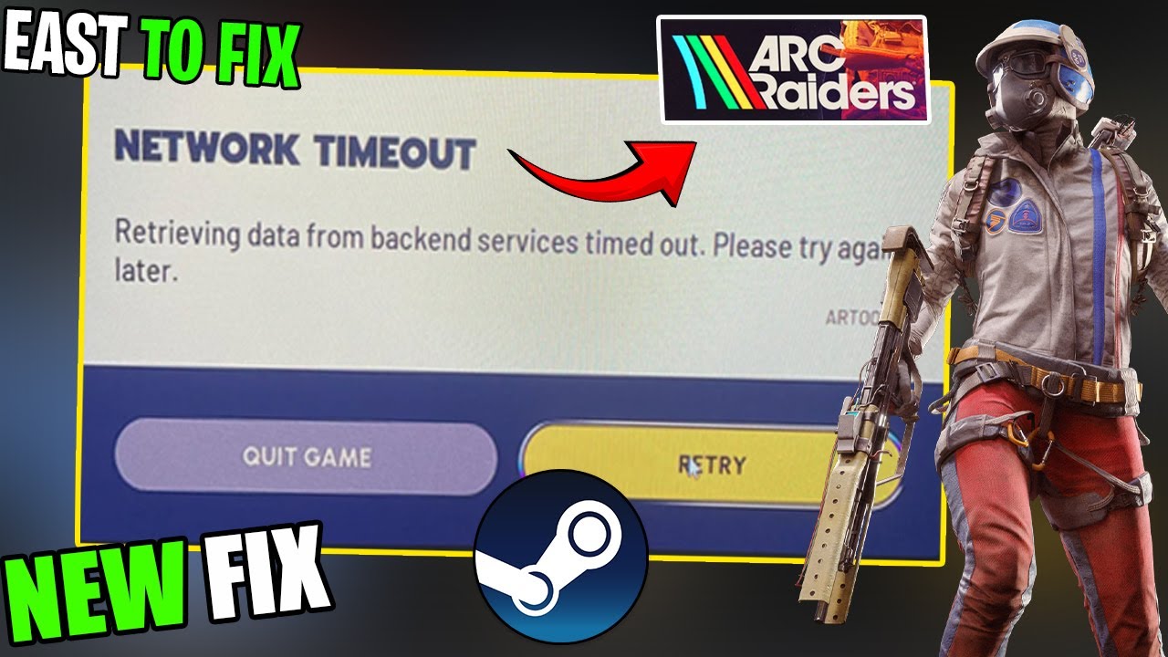 How To Fix ARC Raiders Network Timeout Retrieving Data Error ✅