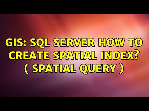 GIS: SQL Server how to create spatial index? ( spatial query )