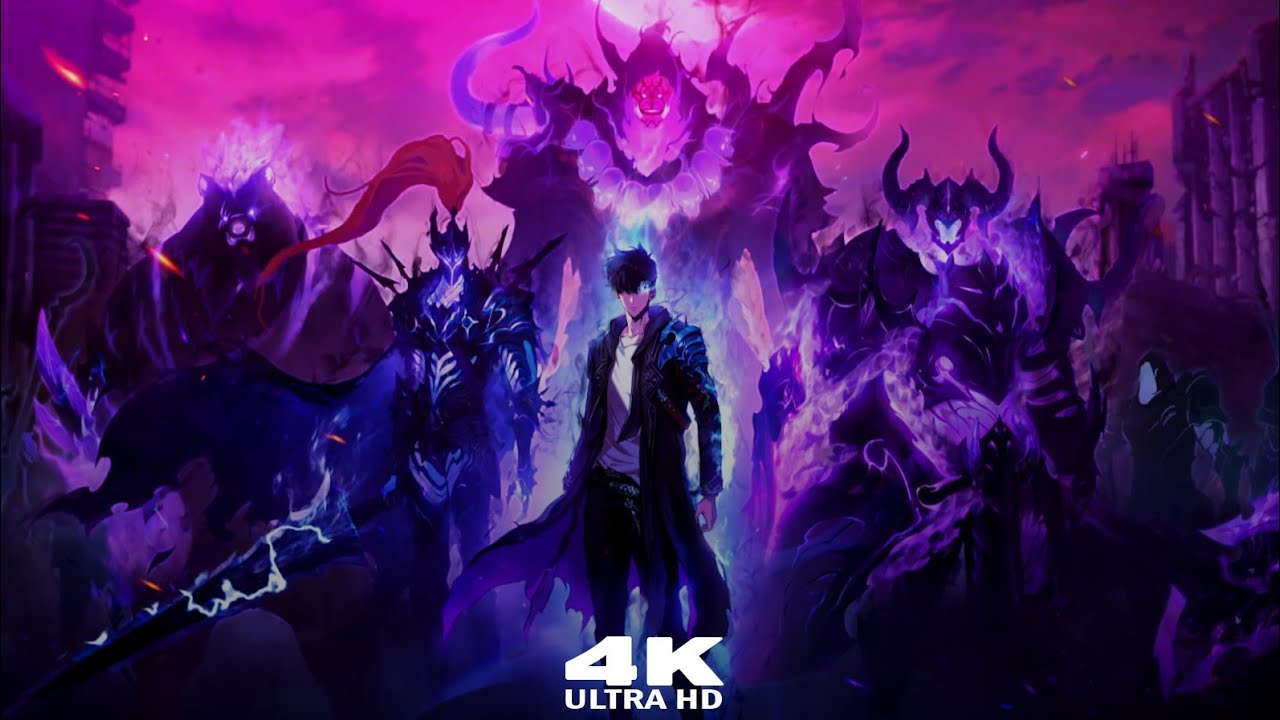 1 Hour loop 4k Sung Jinwoo Shadows Solo leveling Live Wallpaper & Screensaver #anime #sololeveling