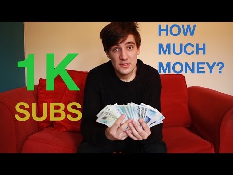 HOW MUCH MONEY I EARN WITH 1000 SUBSCRIBERS?